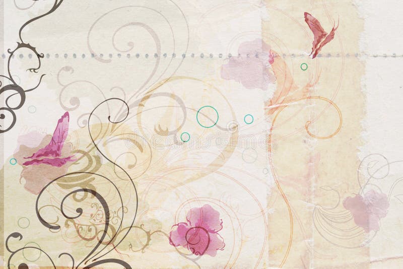 Decorative background stock illustration. Illustration of flowers - 8255403