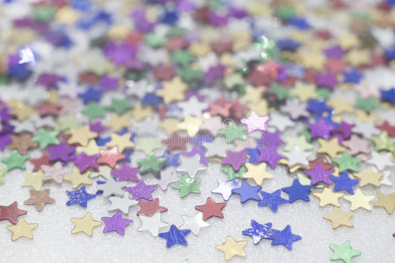 Decorative Background with Colorful Stars on a White Background. Stock ...