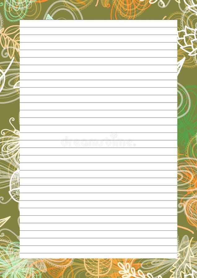 Decorative Background with Copy Space. Letter, To Do List, Diary, Note ...