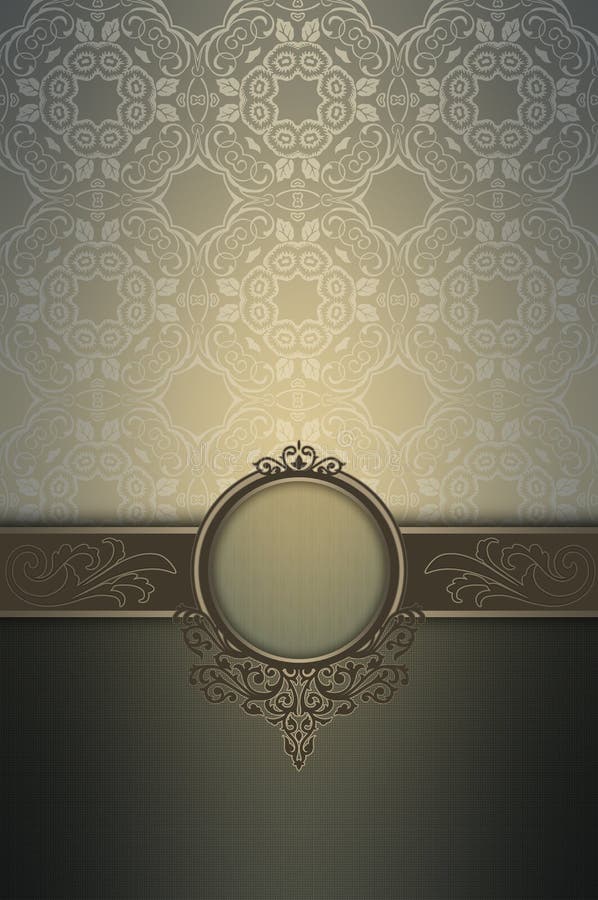 Decorative Background with Elegant Borders and Patterns. Stock ...