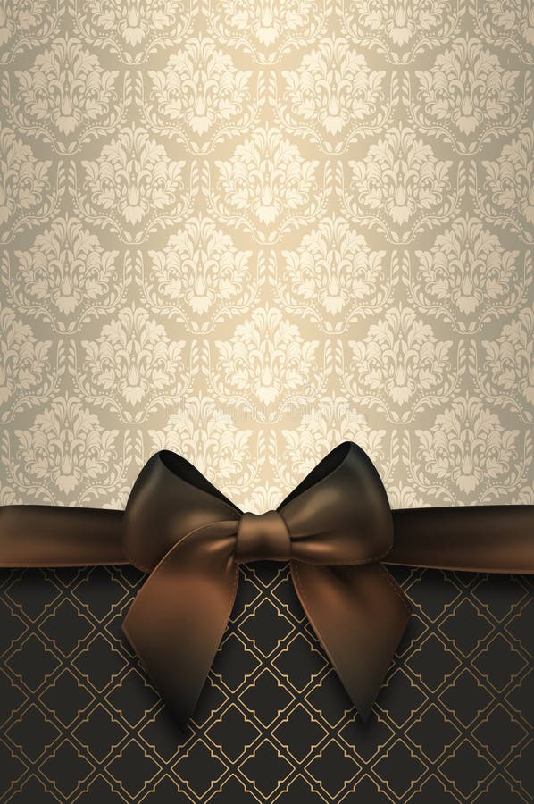 Decorative Background with Elegant Bow. Stock Illustration ...
