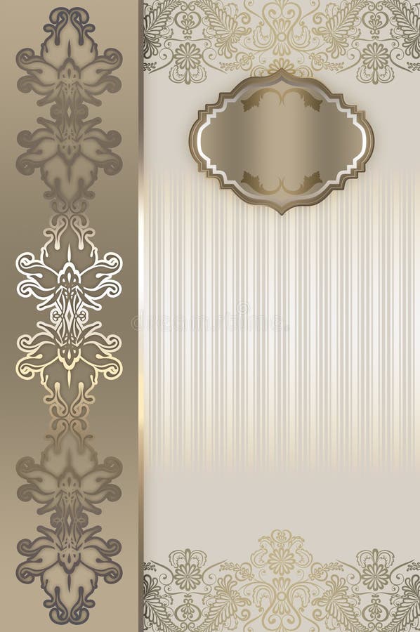 Decorative Background with Frame and Border. Stock Illustration ...