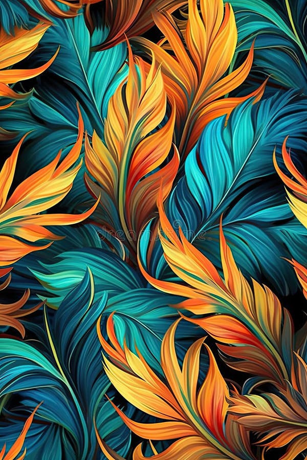 Decorative Backgrounds with Colorful Flower Patterns Stock Illustration ...