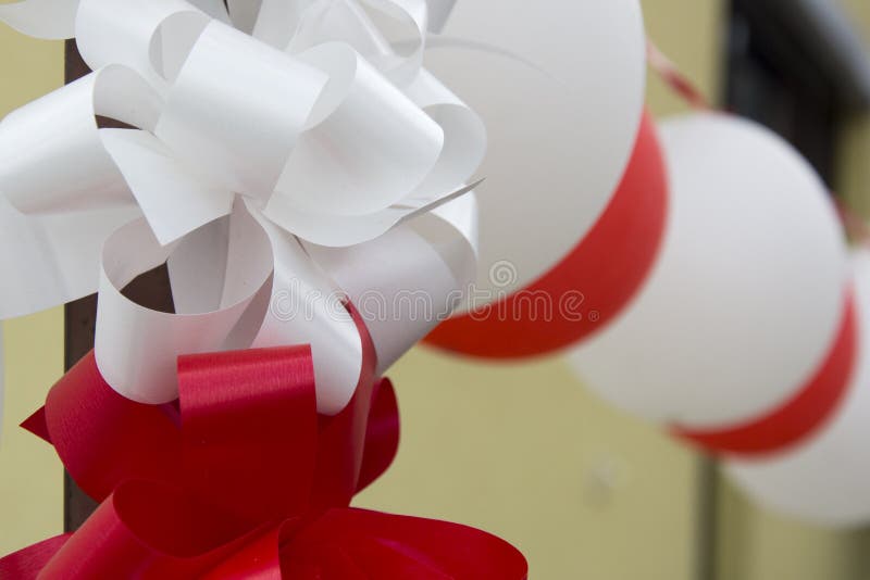 Decorative Balloons and Ribbons for Wedding Stock Photo - Image of ...