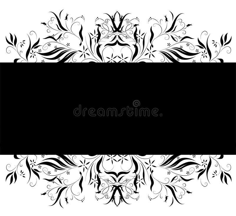 Decorative banner stock illustration. Illustration of pattern - 9499380