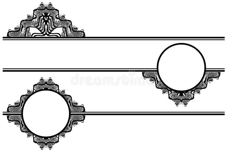 Decorative banner design stock vector. Illustration of decor - 10814394