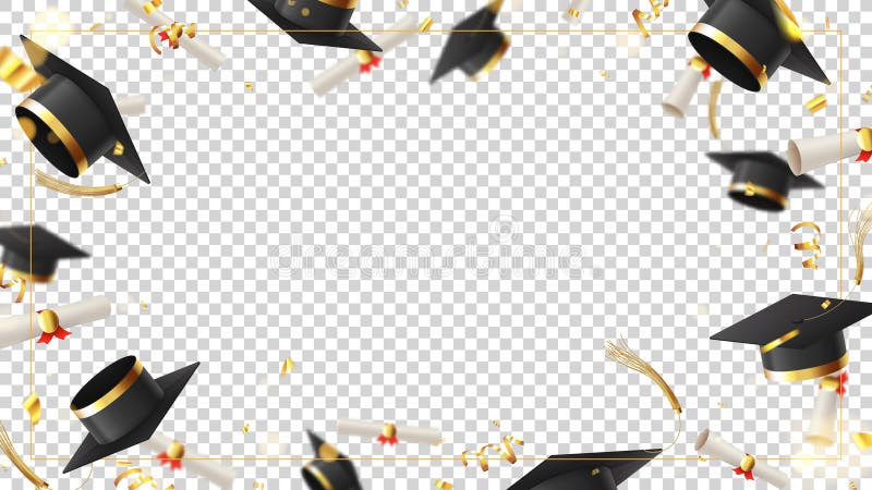 Decorative Banner for Graduation Stock Vector - Illustration of degree ...