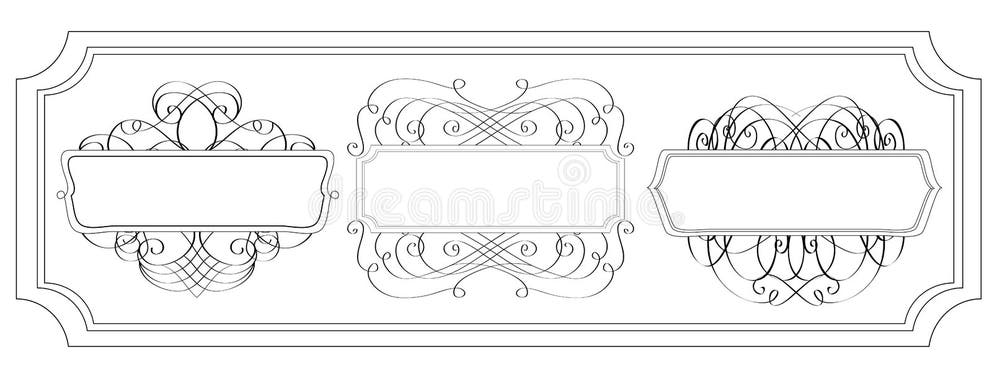 Decorative banners stock illustration. Illustration of beautiful - 10783320