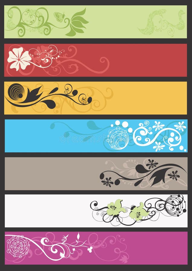 Decorative banners stock vector. Illustration of template - 4657852