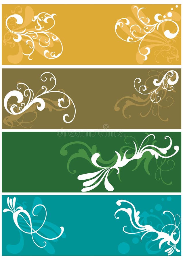 Decorative banners stock vector. Illustration of vector - 4667657