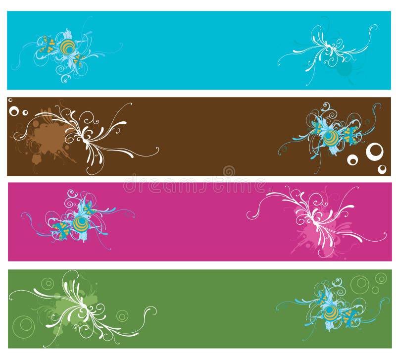 Decorative banners stock vector. Illustration of banner - 7272316