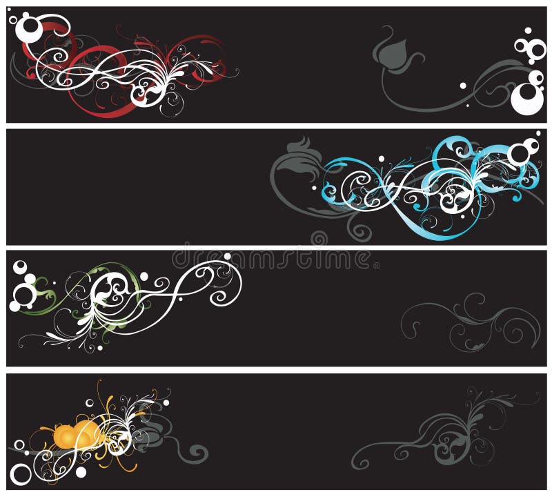 Decorative banners stock vector. Illustration of banner - 7321571