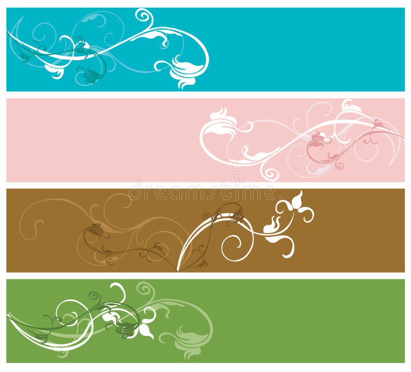 Decorative banners stock vector. Illustration of creative - 7381108