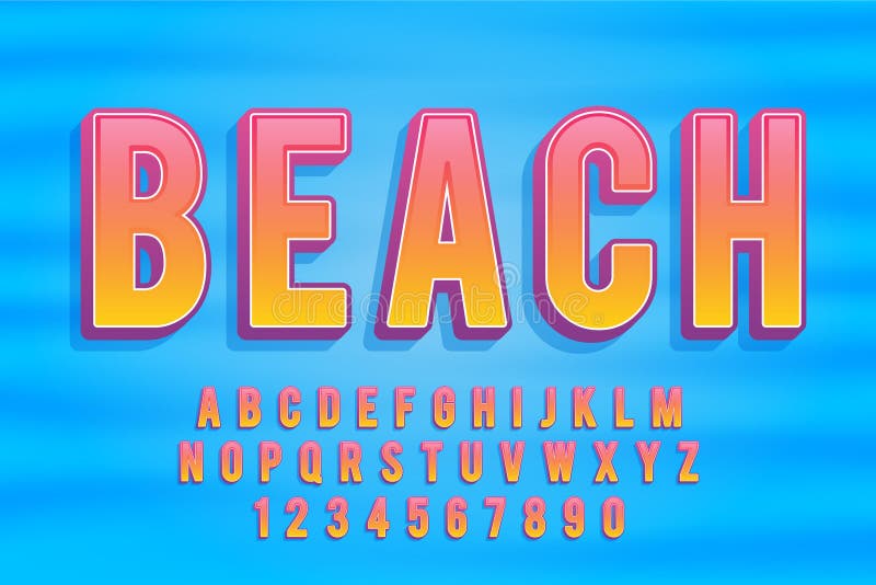 Beach Font Stock Illustrations – 10,651 Beach Font Stock Illustrations ...