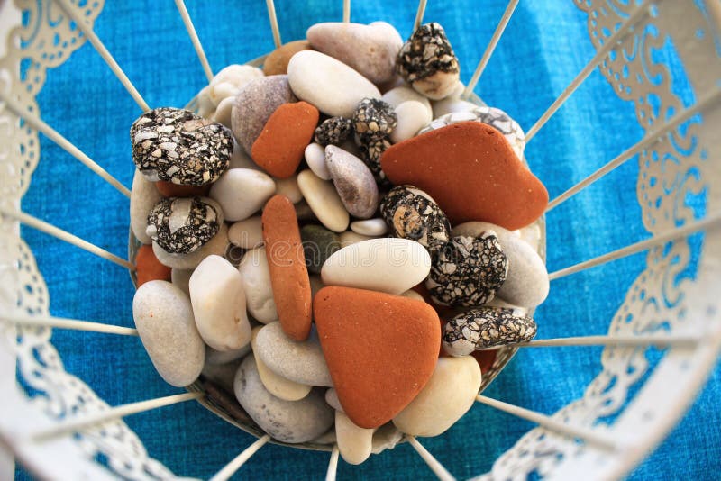 Decorative Beach Pebbles Close Up Stock Image - Image of stones ...