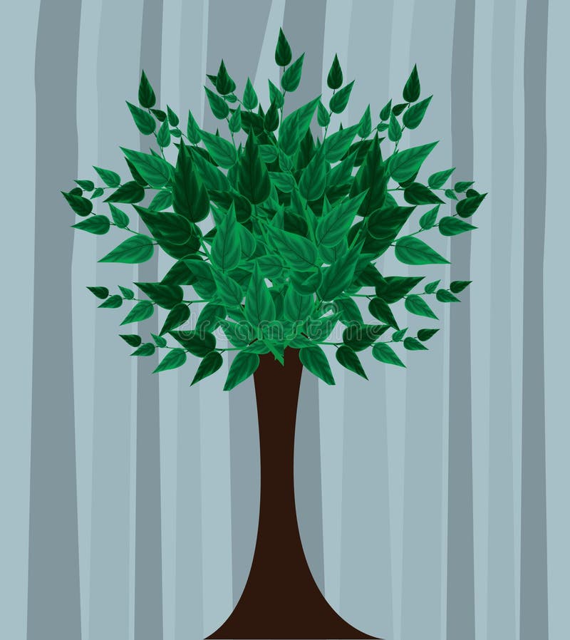 Decorative Beautifull Abstract Tree Illustration Stock Vector ...