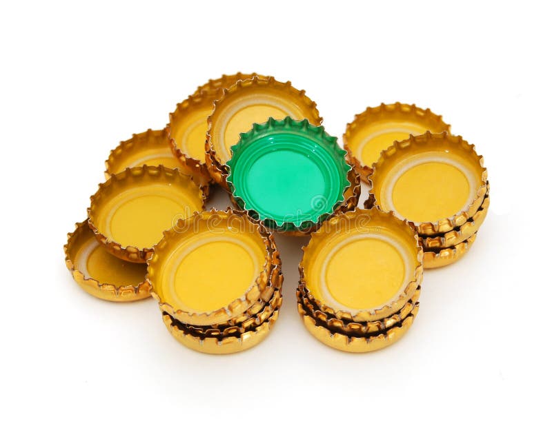 Decorative beer caps stock image. Image of round, cola - 26449561