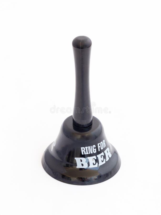 Decorative Bell with a Handle Made of Black Plastic with the ...