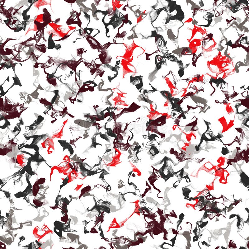 Decorative Black, Grey and Red Texture. Seamless Pattern. Vintage ...