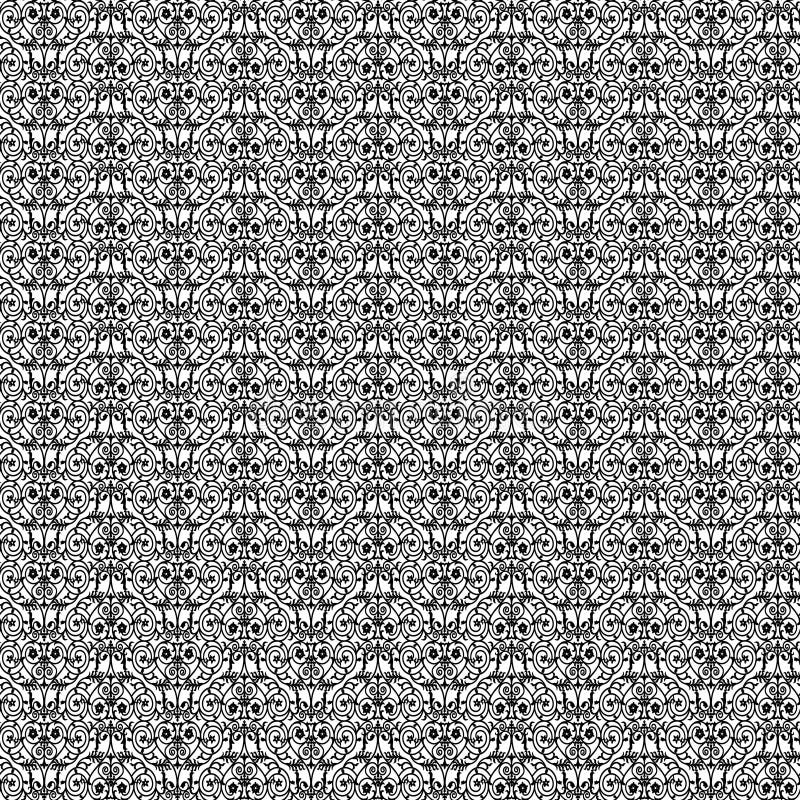 Decorative black pattern stock vector. Illustration of pattern - 163650382