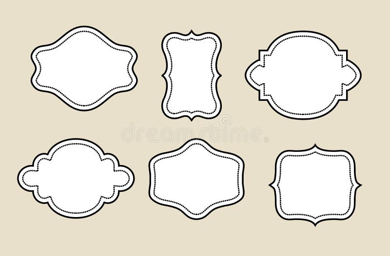 Decorative blank frame stock vector. Illustration of paper - 68627399