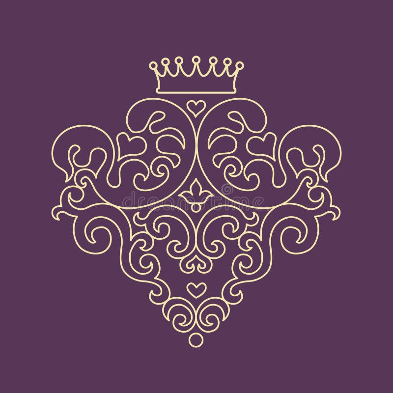 Decorative Blazon for Design Template. Stock Illustration ...