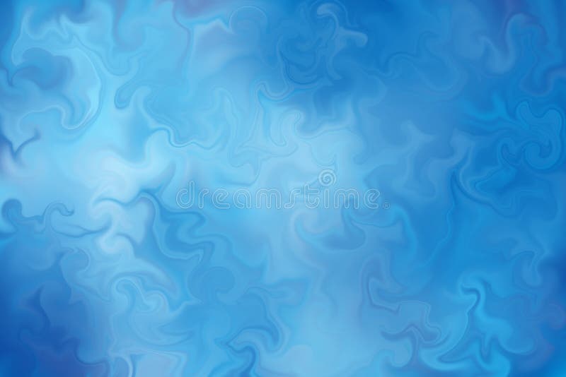 Decorative Blending of Shades of Blue Evoking Swirling Water. Stock ...