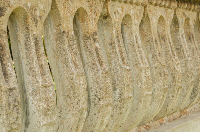 Decorative Block Wall Up Close Stock Image - Image of lines, outdoors ...