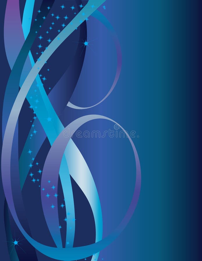 Decorative blue background stock vector. Illustration of blossom - 11132534