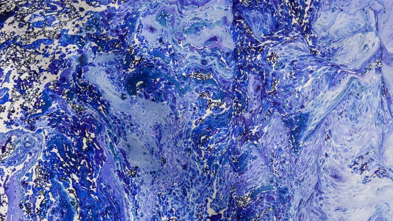 Decorative Blue Marbled Paper Stock Photo - Image of blue, plenty ...