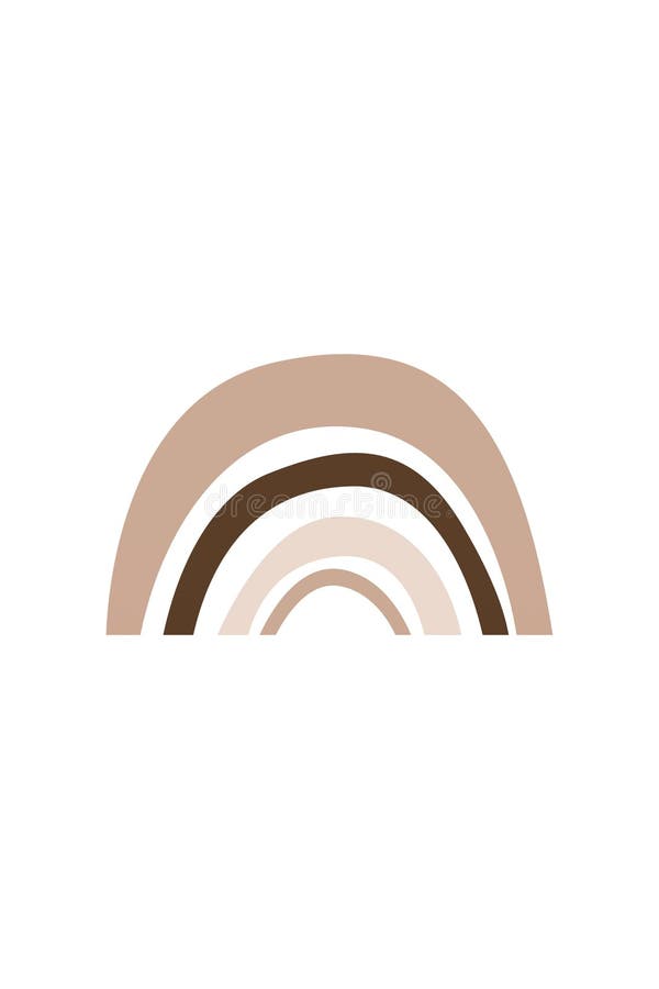 Decorative Boho Rainbow Design Element. Cute Boho Rainbow Elements ...