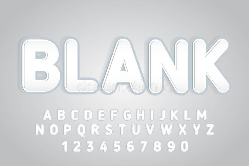 Decorative Bold Font and Alphabet Vector Stock Vector - Illustration of ...