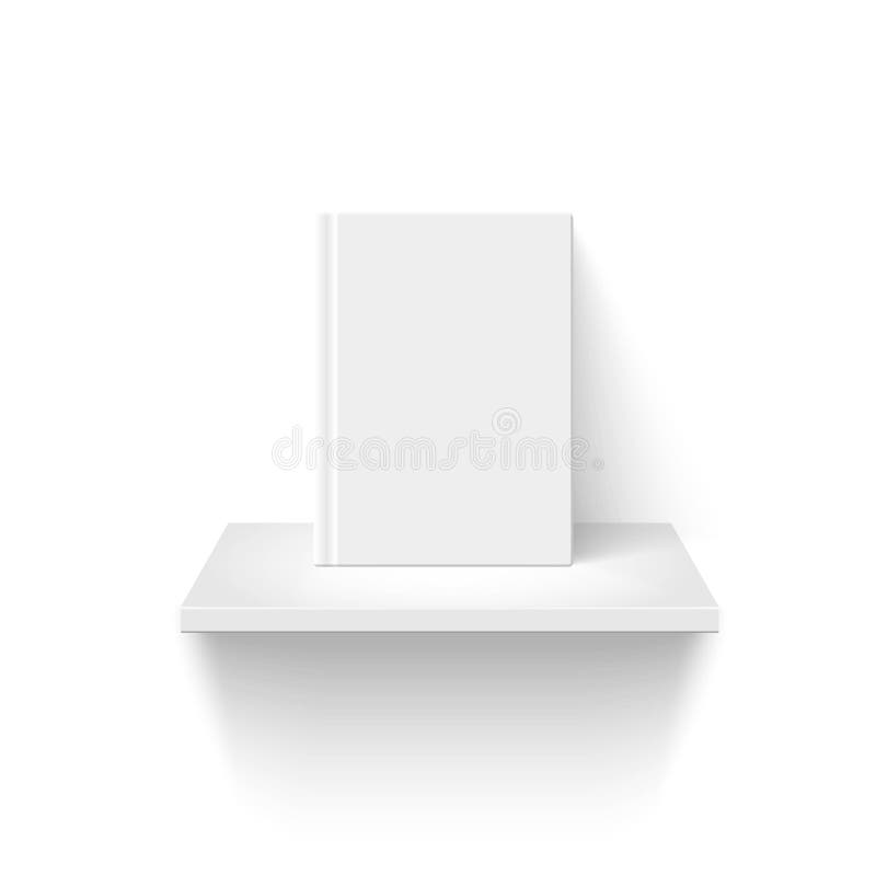 Decorative Bookshelf Realistic Vector Illustration. Rack Mockup Front ...