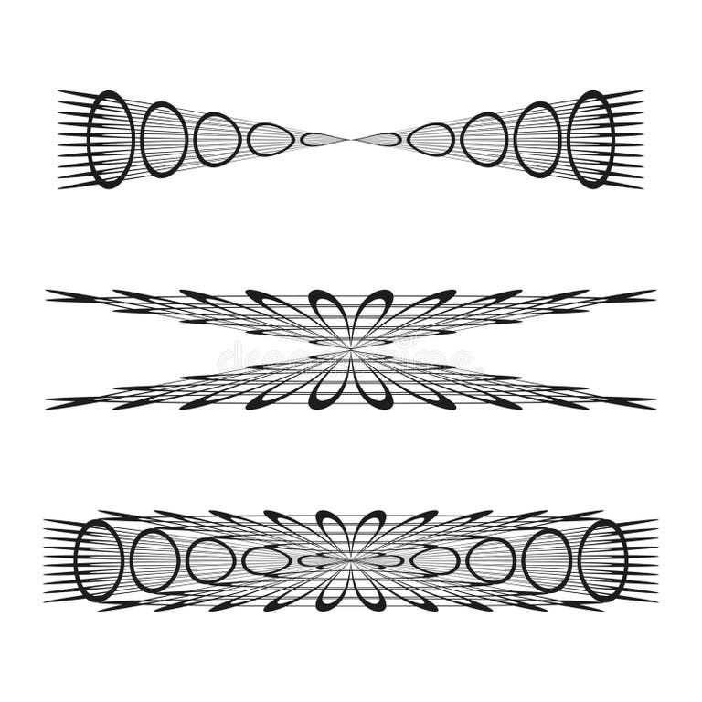 Decorative Border Element. Ornate Divider Line. Elegant Horizontal ...
