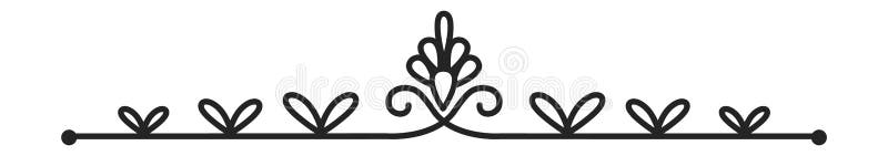 Decorative Border. Fancy Ornamental Header in Vintage Style Stock ...