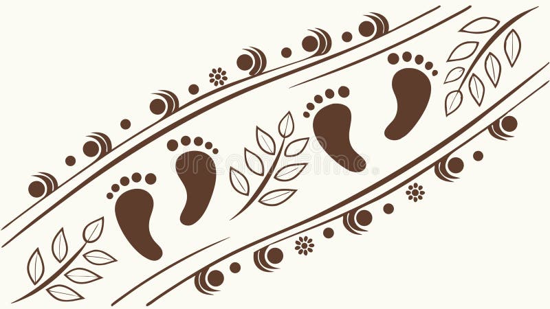 Footprints Path Border Stock Illustrations – 110 Footprints Path Border ...