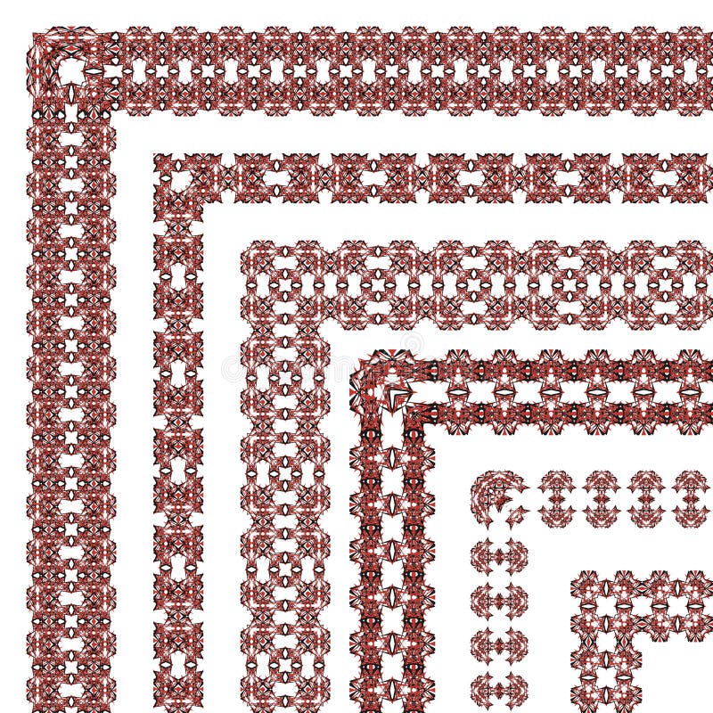 Decorative Border Frame Elements Corners Vector Modern