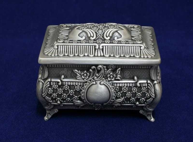 Decorative box stock photo. Image of metal, chest, silver - 520936