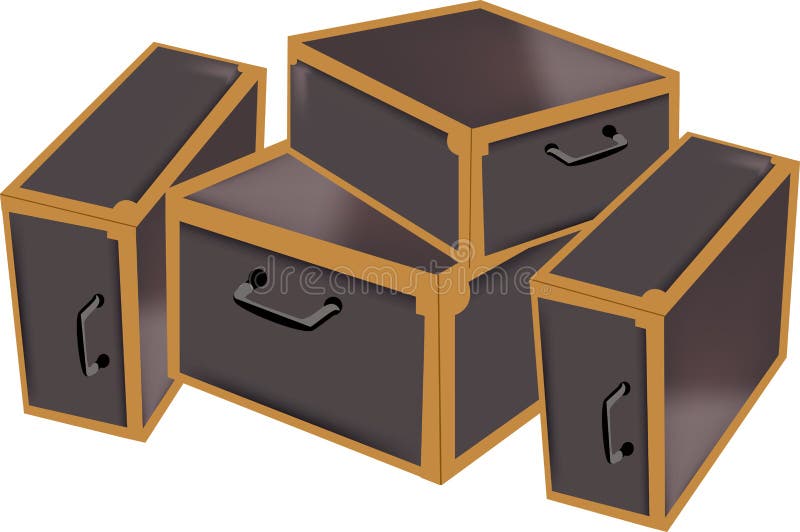 Decorative boxes stock vector. Illustration of decorated - 36430589