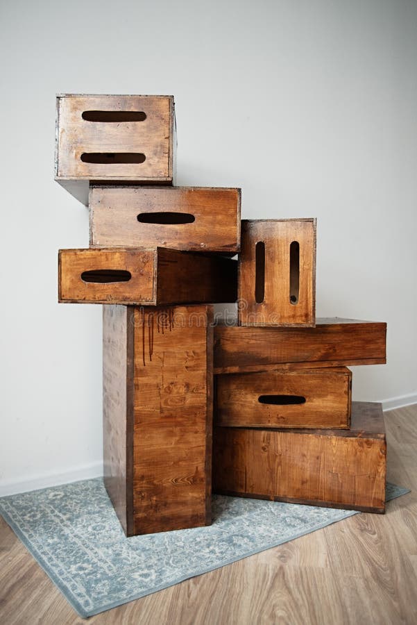 Decorative Boxes Stacked Stacked on Top of Each Stock Photo - Image of ...