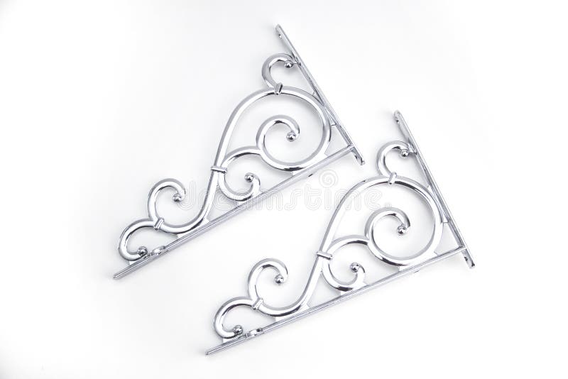 Decorative Bracket. Decorative Metal Bracket for Flowers Stock Photo ...