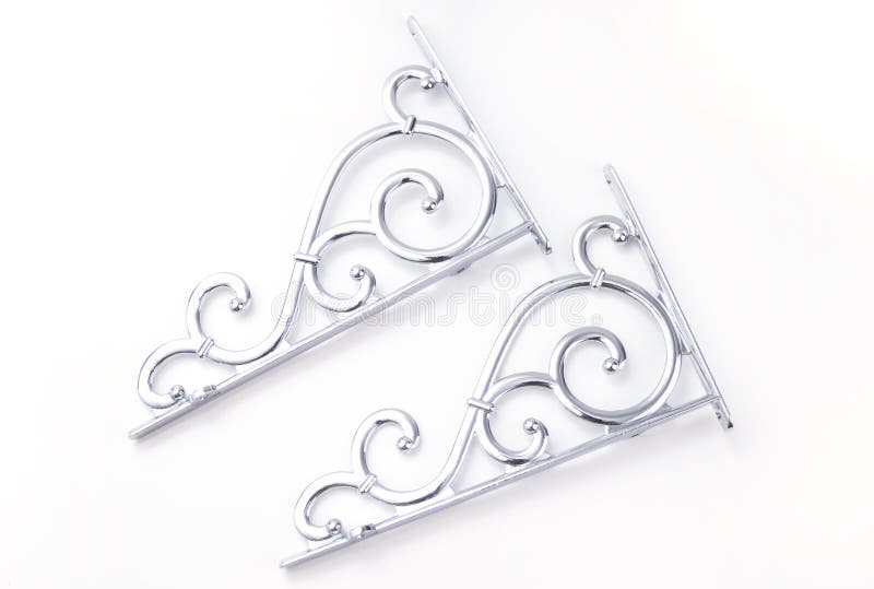 Decorative Bracket. Decorative Metal Bracket for Flowers Stock Photo ...