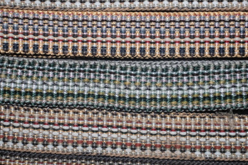 Decorative Braid - Woven Multi-colored Threads. Braid is a Narrow Woven ...
