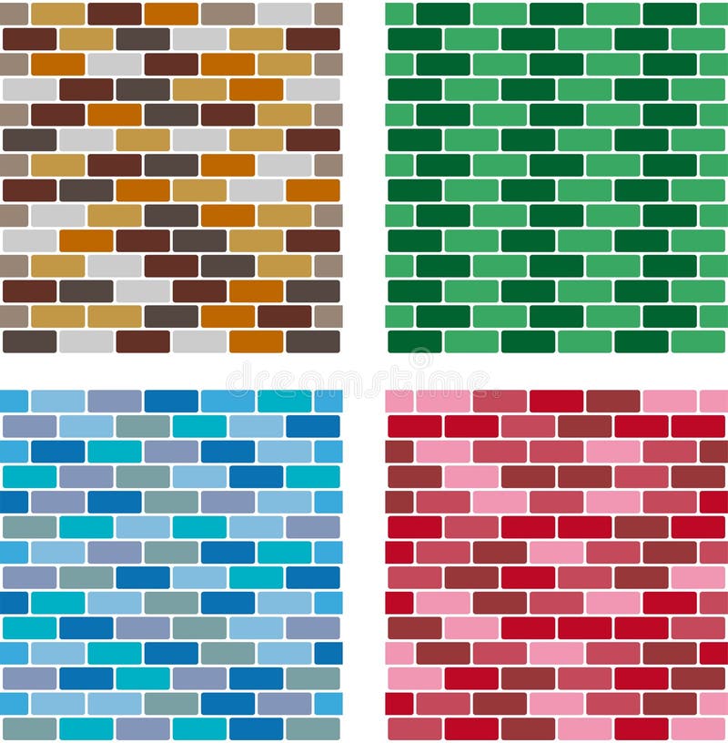 Set of Vector Paving Tiles and Bricks Patterns from Natural Stone Stock ...