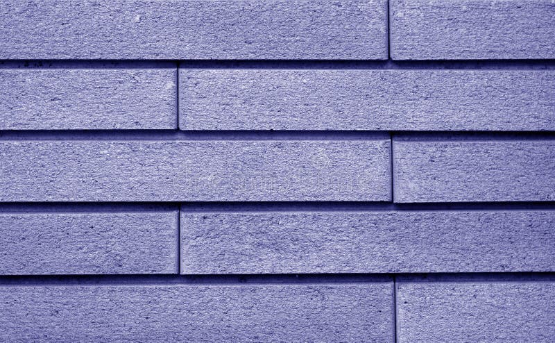 Decorative Brick Wall in Blue Color Stock Image - Image of background ...