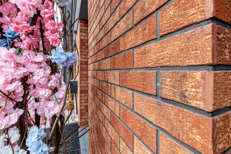 Decorative Brick. Walls Made of Old -style Brick Stock Photo - Image of ...