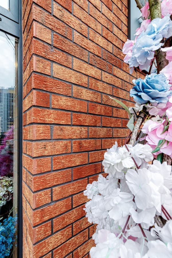 Decorative Brick. Walls Made of Old -style Brick Stock Image - Image of ...