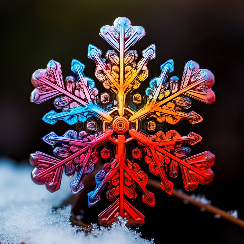 Winter Landscape with Snow-covered Trees and Falling Snowflakes. White ...