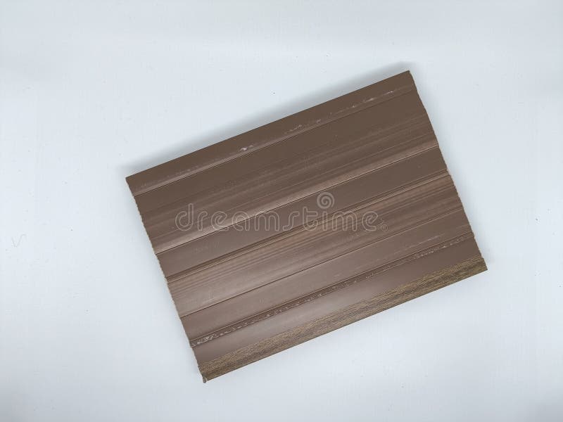 Brown PVC Decorative Wall Panels with Wood Texture on White Background ...