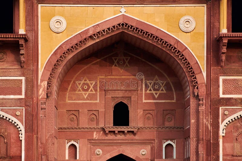Decorative Buildings and Walls Inside of Agra Red Fort in India ... Decorative Buildings and Walls Inside of Agra Red Fort in India ...